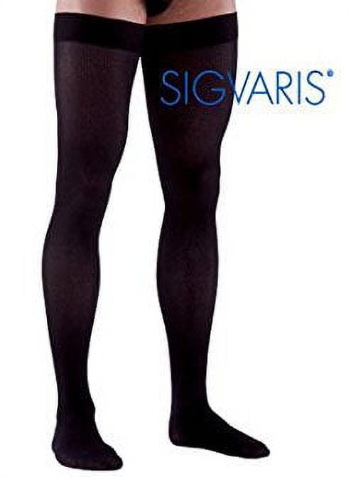 Sigvaris Essential 232 Cotton Men's 20-30 Closed Toe Thigh High ...