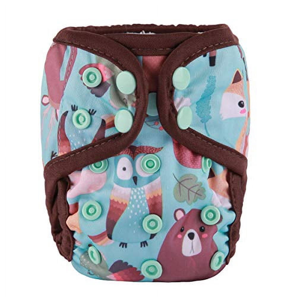 Sigzagor Newborn Baby Diaper Nappy Cover 8lbs-10lbs (Animal Friends ...