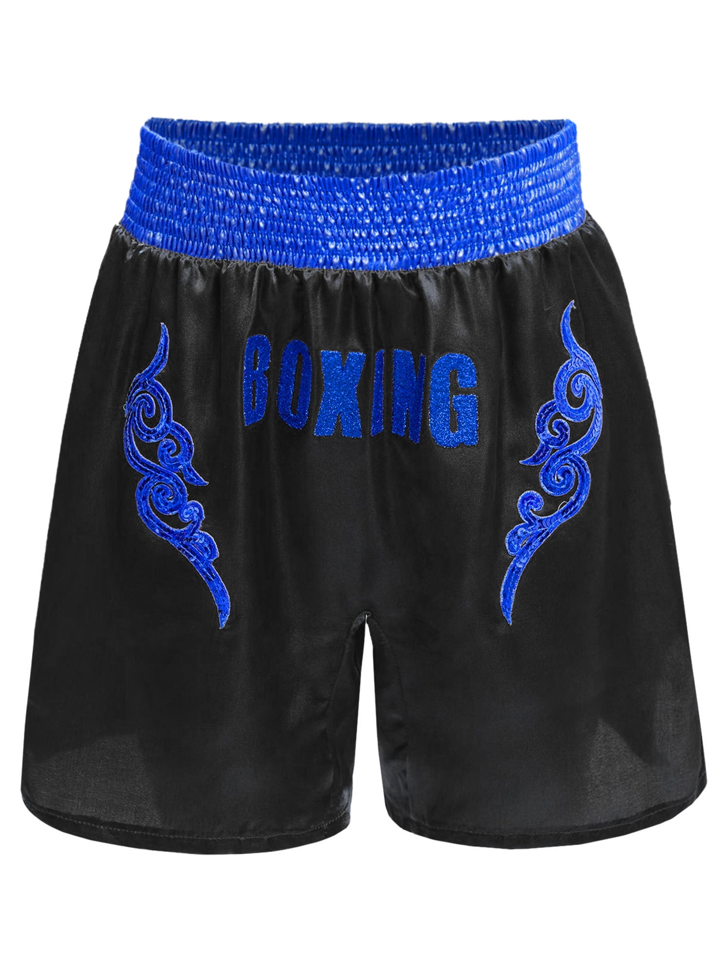 SiiRoh Boys Boxing Fight Shorts Sequin Muay Thai Kickboxing Training ...