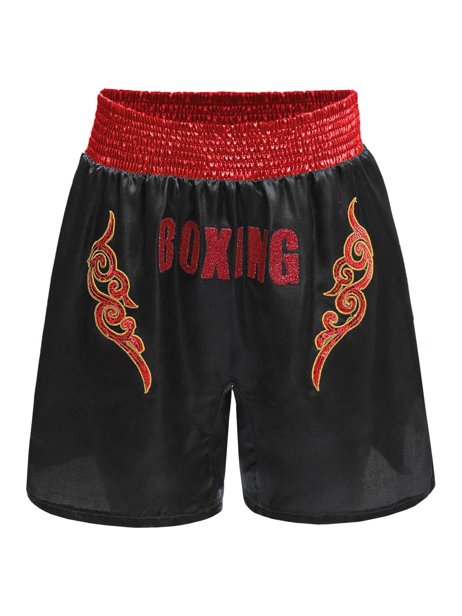 SiiRoh Boys Boxing Fight Shorts Sequin Muay Thai Kickboxing Training ...