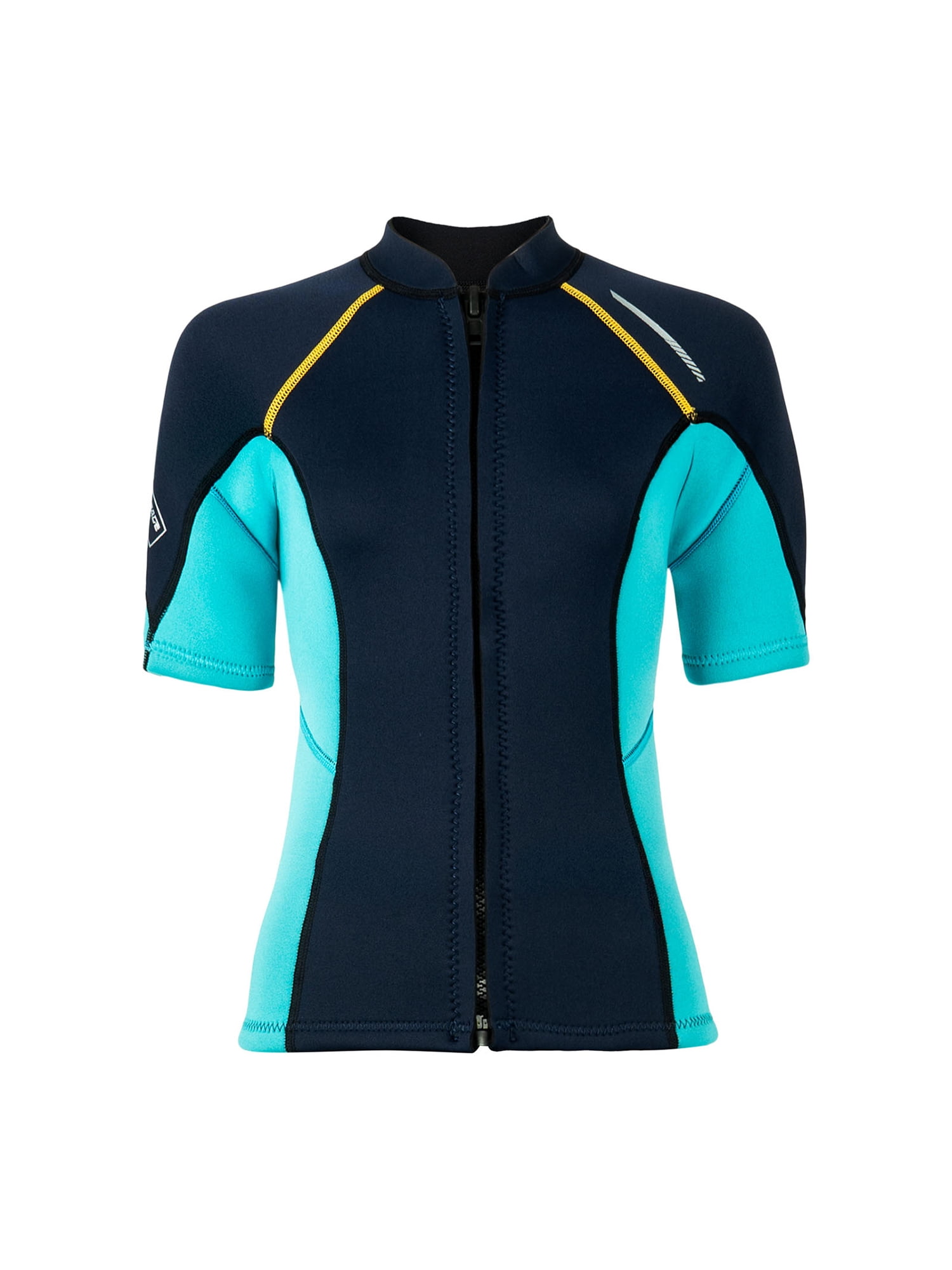 SiiRoh Women's Wetsuit 1.5mm Neoprene Swim Rash Guards Tops Short ...