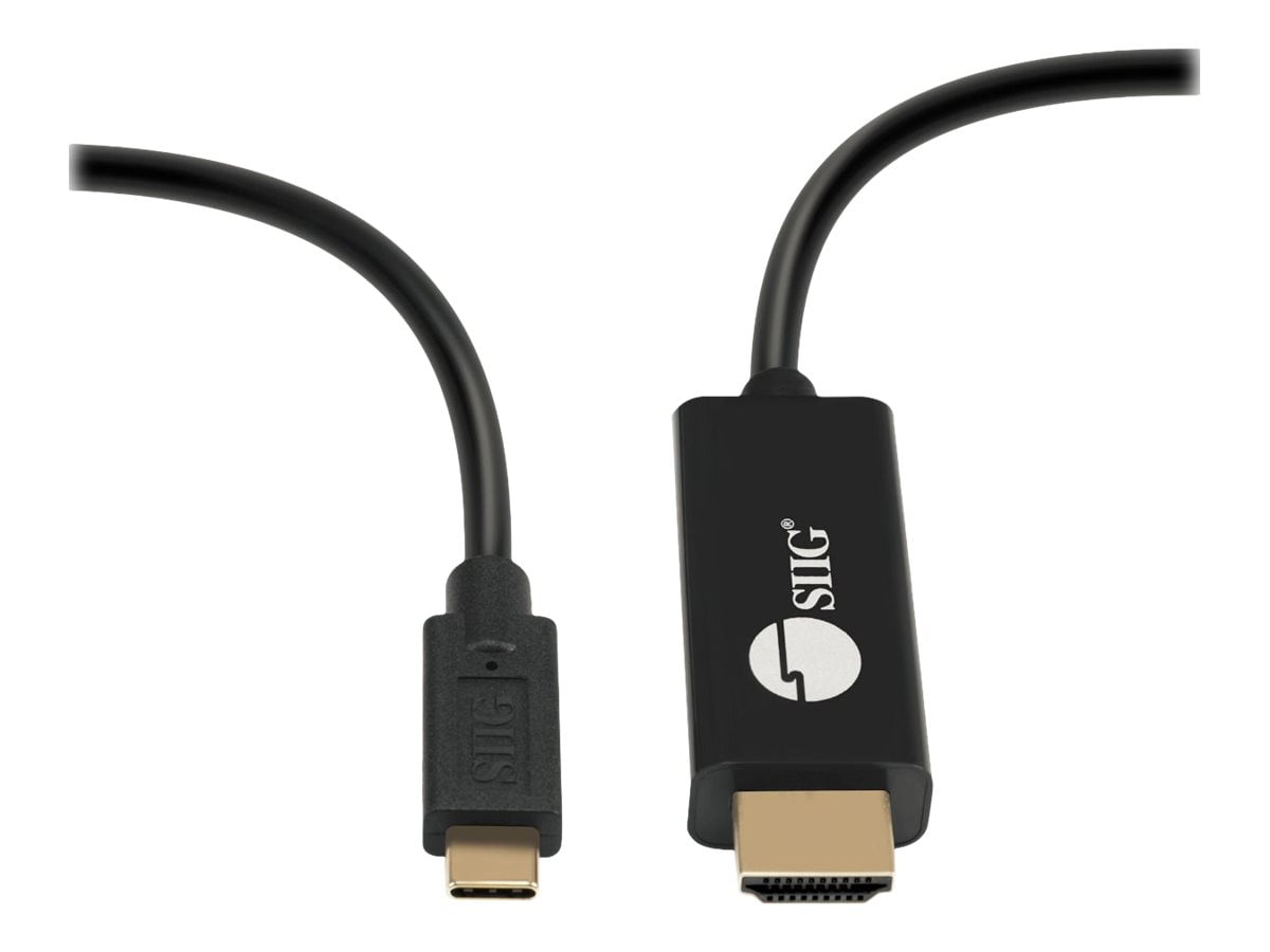 Siig CB-TC0J11-S1 2 m USB-C to HDMI 2.0 with HDR Cable, Black - Walmart.com