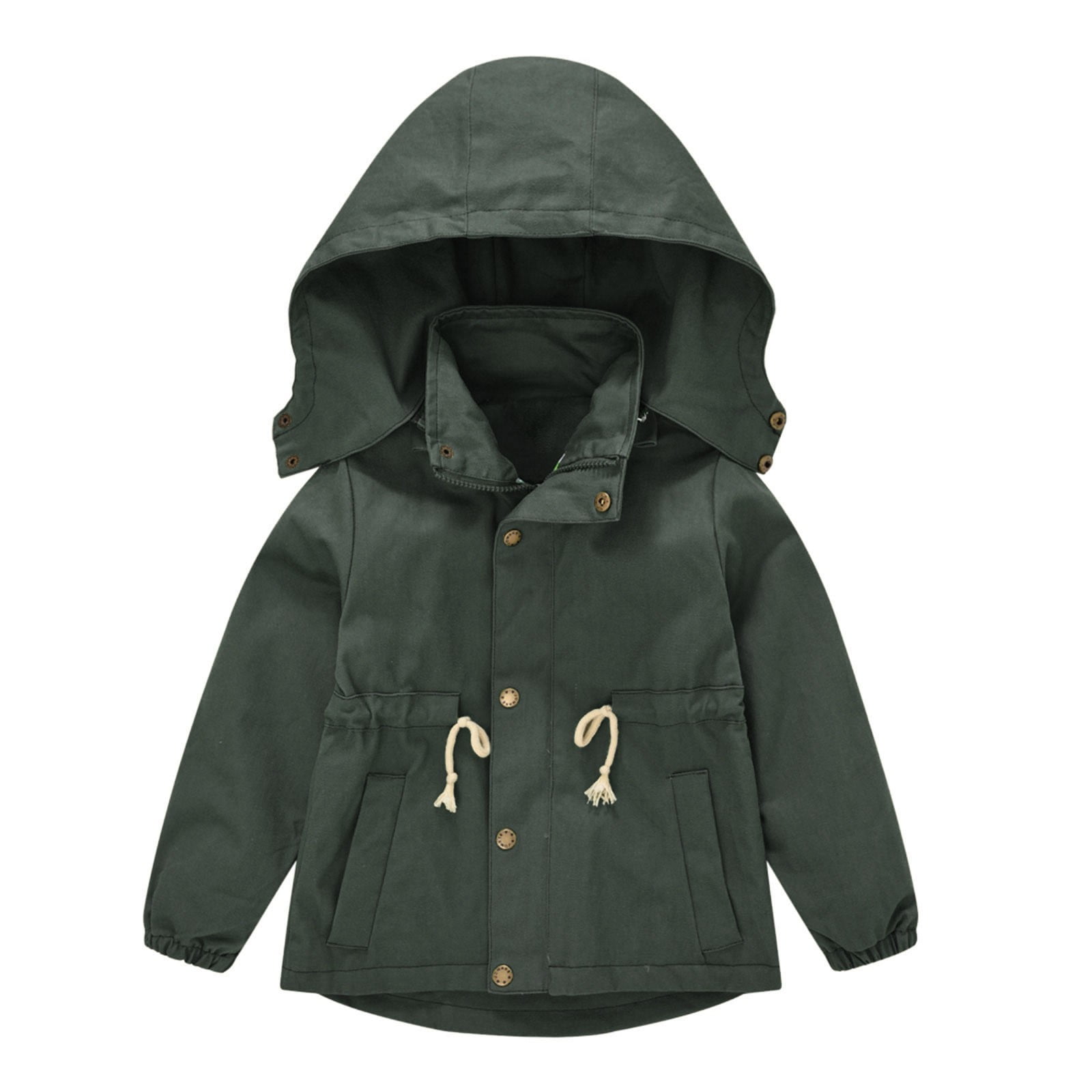 Siilsaa Boys Sport Coat Solid Full-Zip Polar Fleece Jacket for Children ...