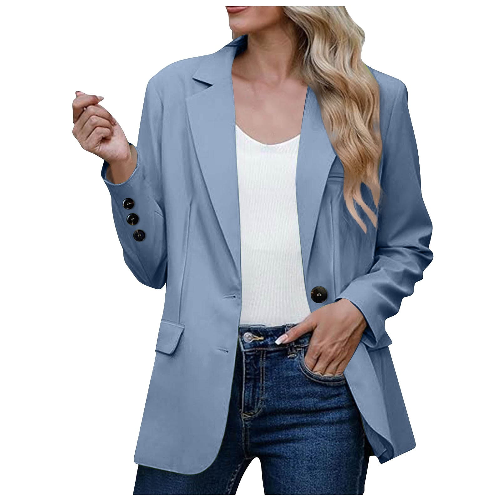 Siilsaa Casual Blazer Women Business Casual Blazer with Lined ...