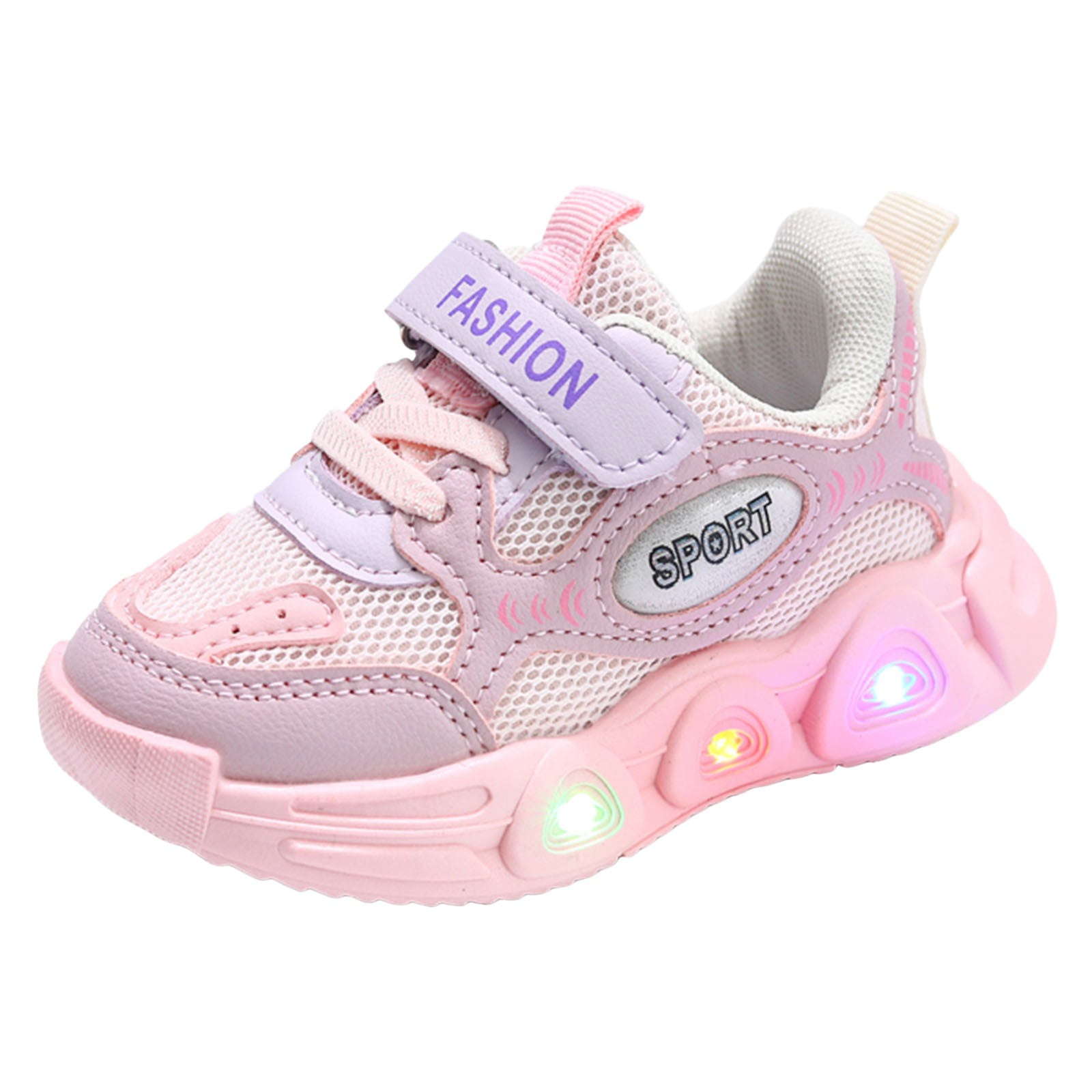 Siilsaa Girls Shoes Light Up Shoes for Girls Toddler Kids Cute Fashion ...