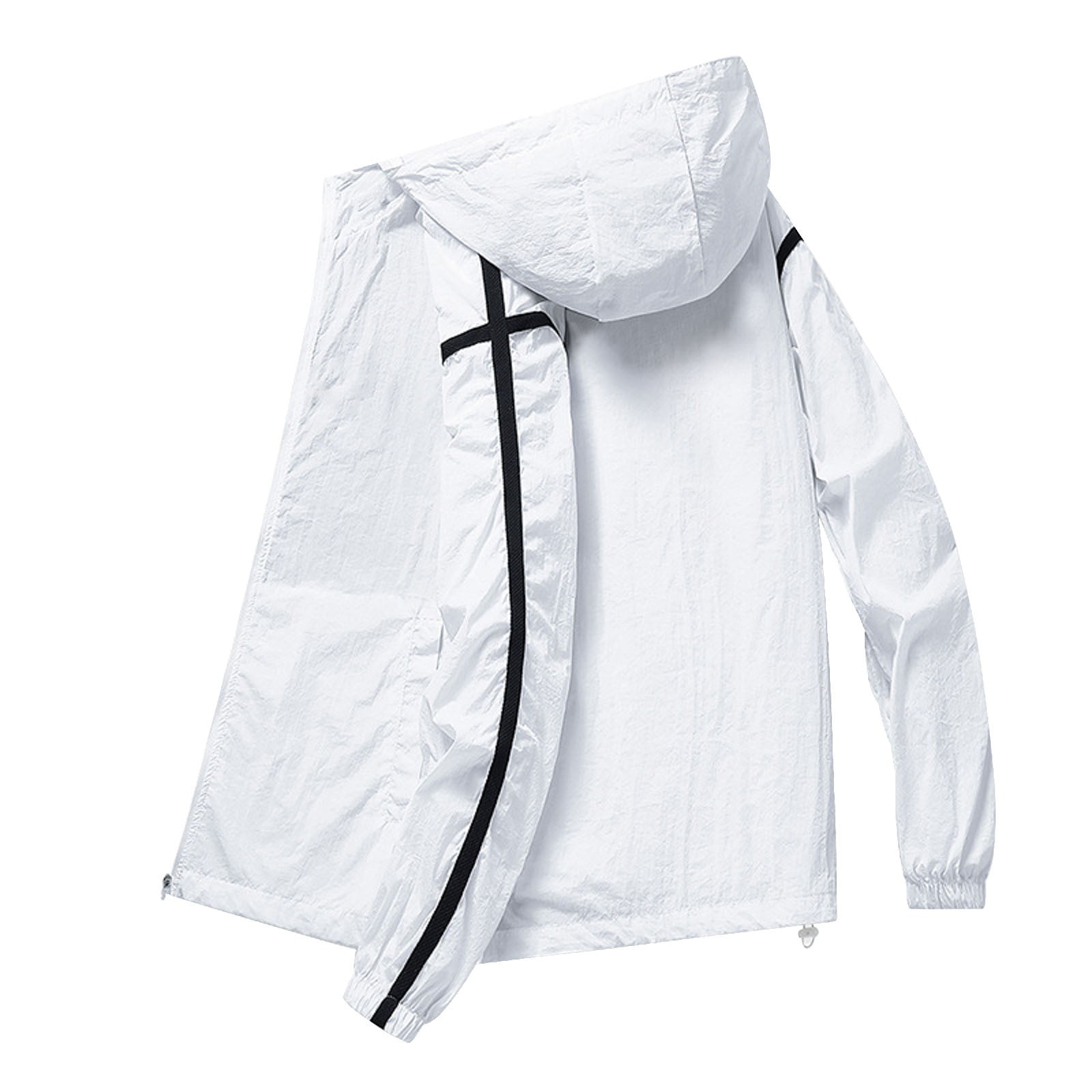 Siilsaa Jacket for Men Jacket Flannel Lined Shacket Zip Up Water ...