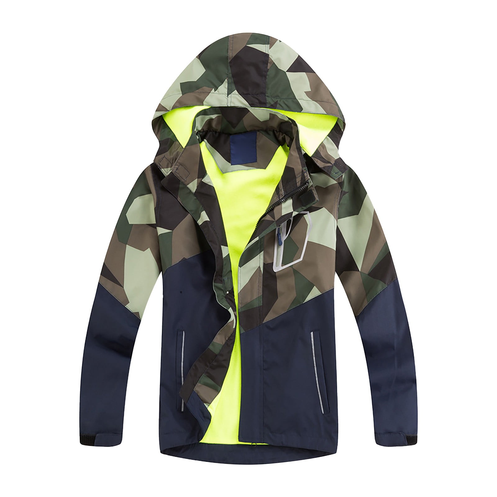 Siilsaa Kids Jackets Active Jacket with Hood Boys Denim Jacket AG,3-4 ...