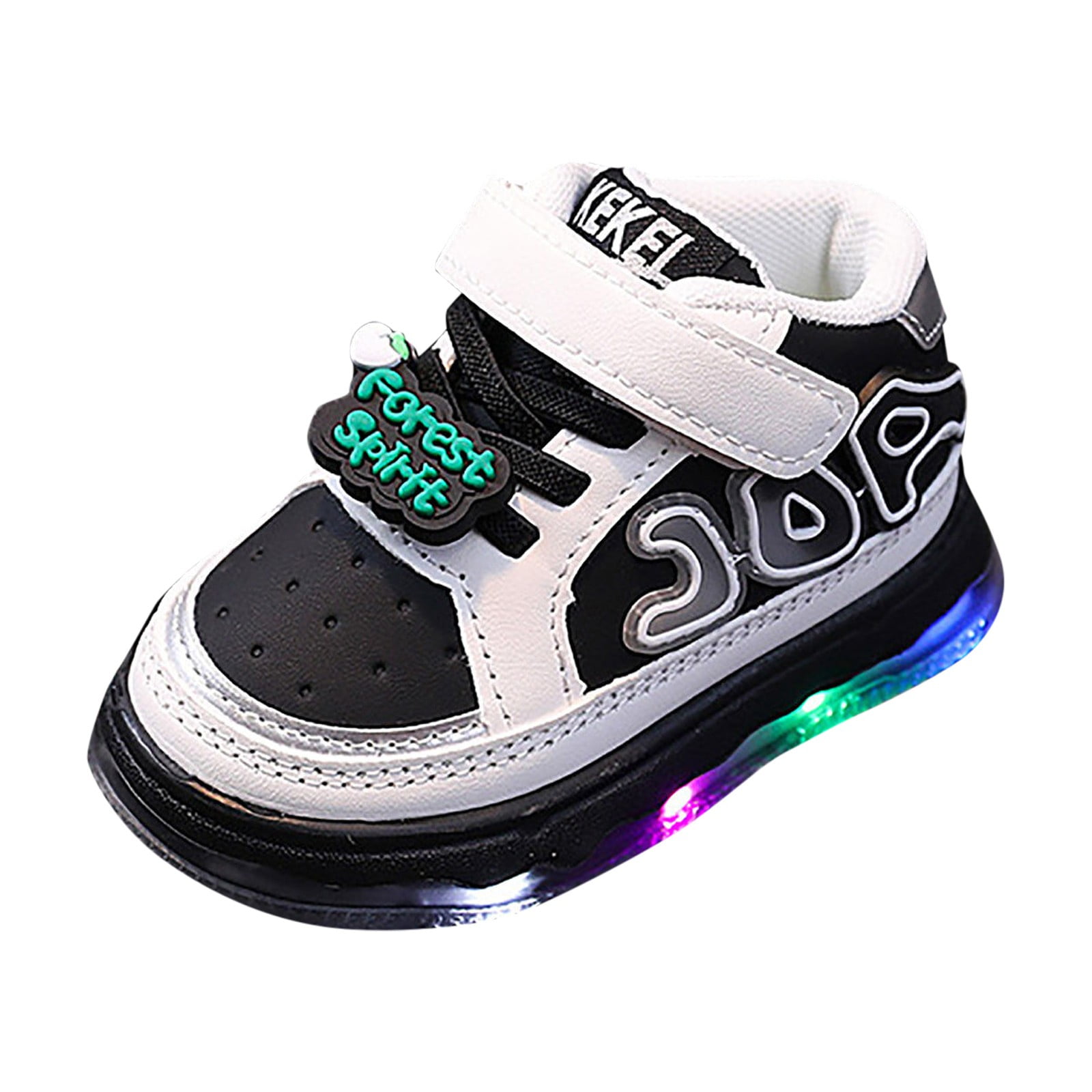 Siilsaa Kids Light Up Shoes Casual Shoes LED Light Up Princess Shoes ...