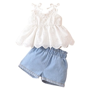 Modern Moments Toddler Girl Eyelet Ruffle Short Set, 2-Piece, Sizes 12M ...