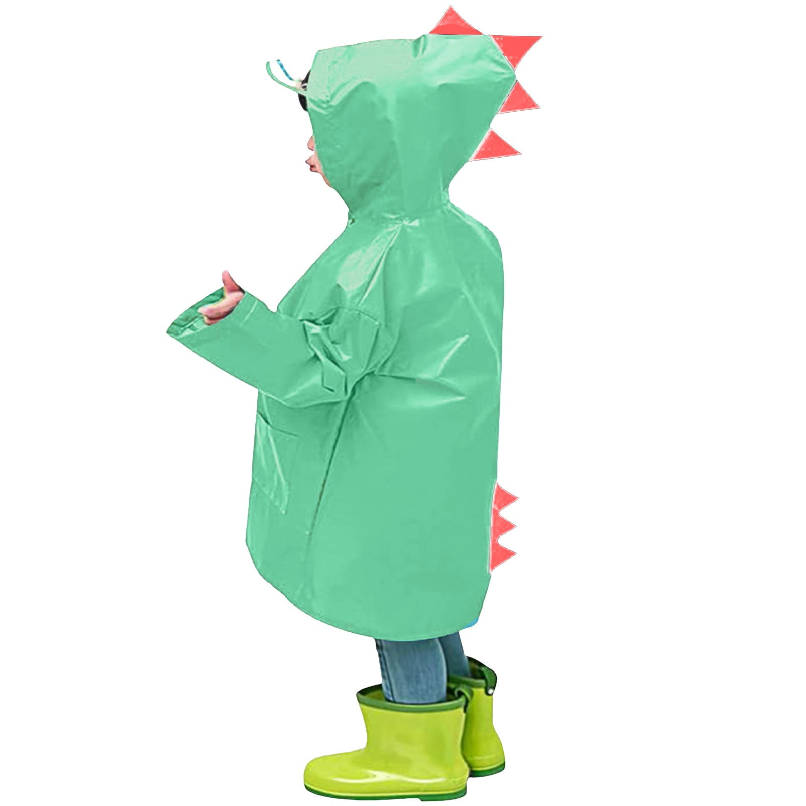 Siilsaa Raincoat for Girls Kids Raincoats For Girls Boys Waterproof Rain Jacket Cartoon Children ...