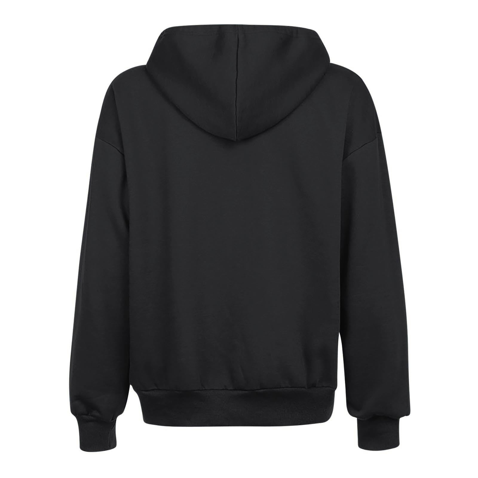 Siilsaa Winter Coats for Women Full Zip Texture Jacket Black,XL ...