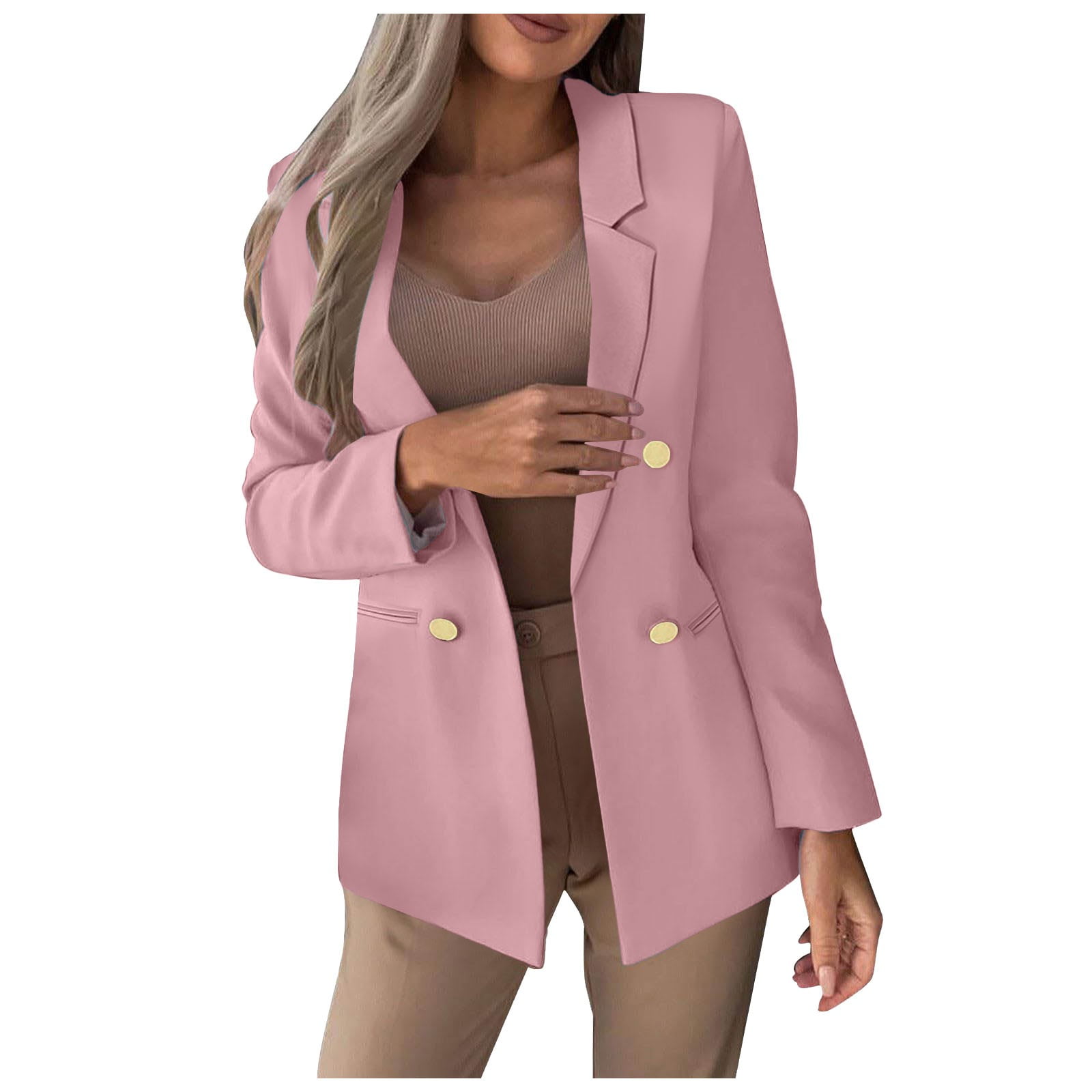 Siilsaa Women Blazers & Jackets 2024 Fall Business Casual Blazers Long ...