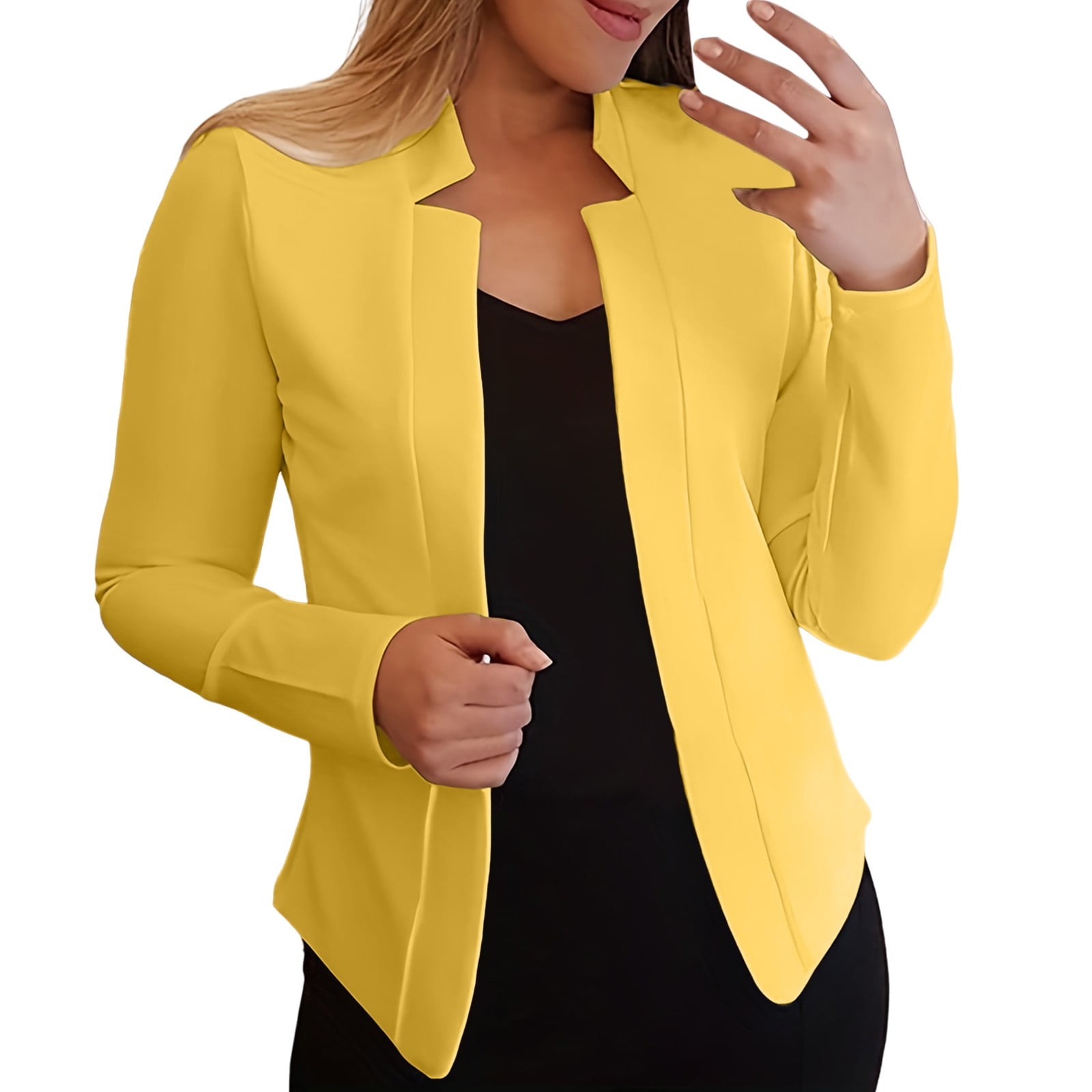 Siilsaa Womens Blazers for Work Professional Womens Casual Blazers Open ...