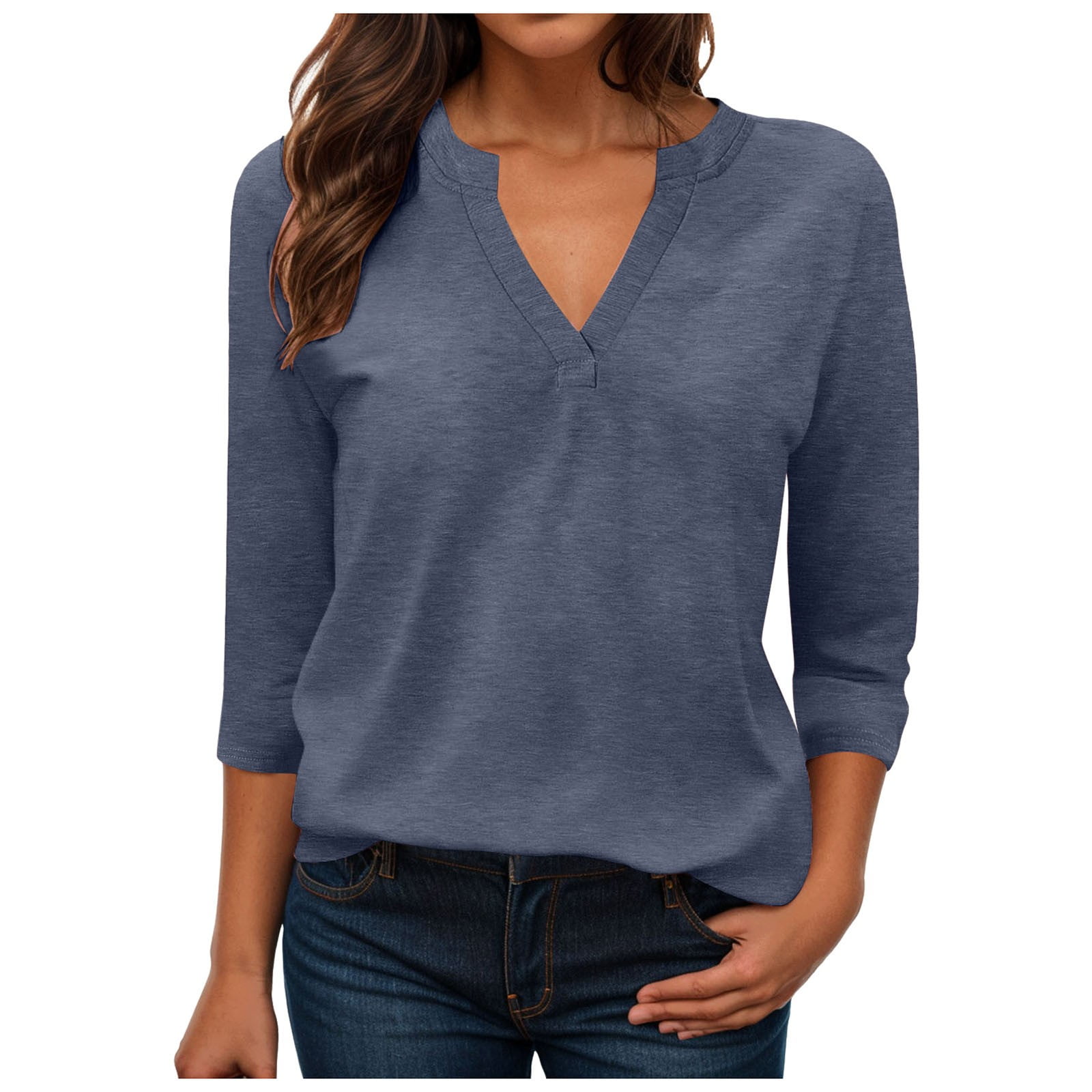 Siilsaa Womens Short Sleeve Tops T-Shirts Short Sleeve V Neck Tees Tops ...