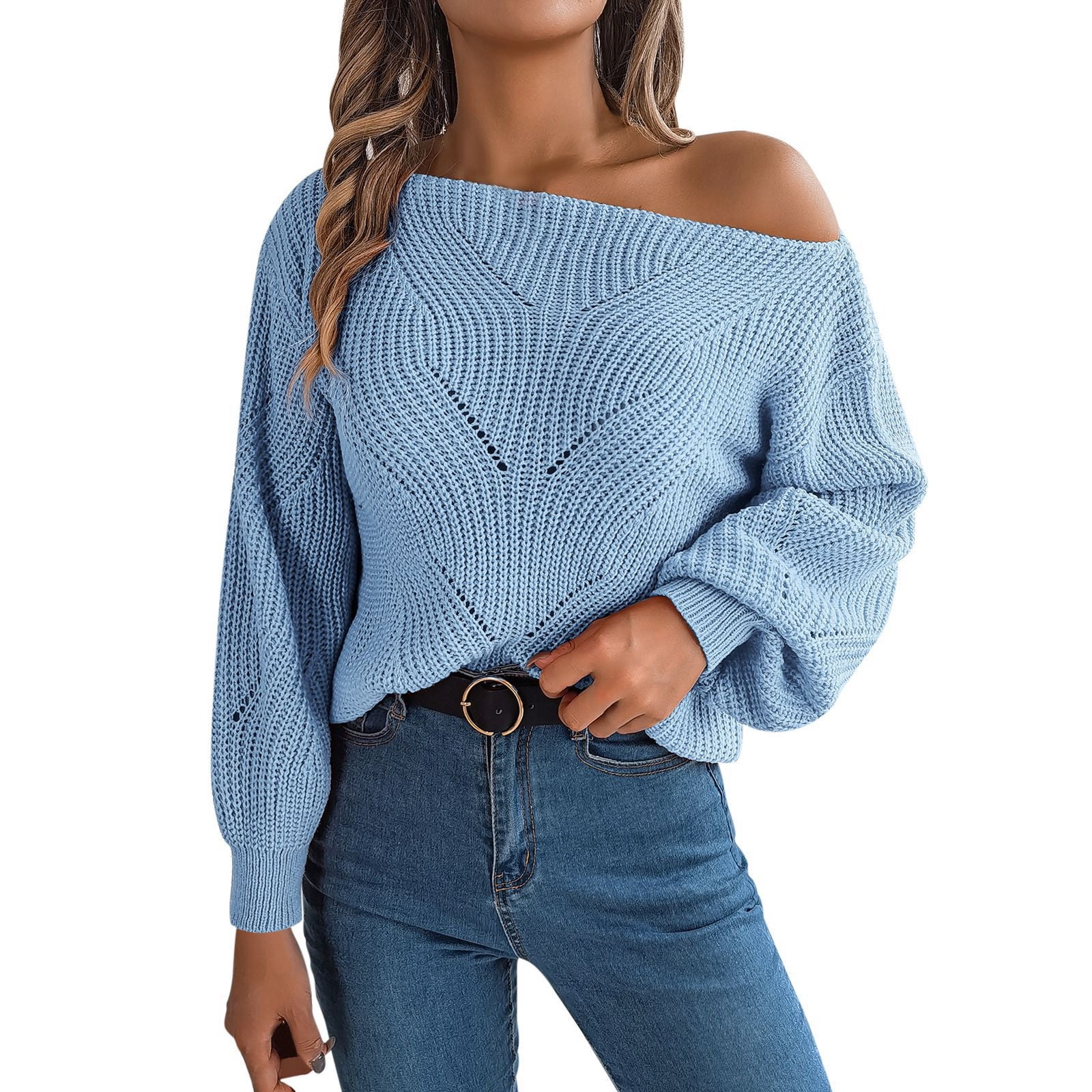 Siilsaa Womens Sweaters Pullover Cap Sleeve Crop Tops Going Out Crew ...