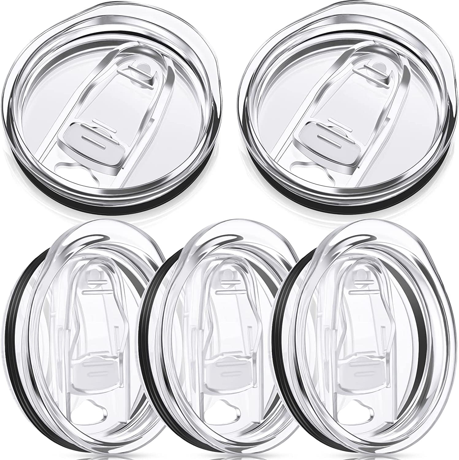 Siisll 5 Pcs 20 oz Skinny Tumbler Replacement Lids, Splash Resistant ...