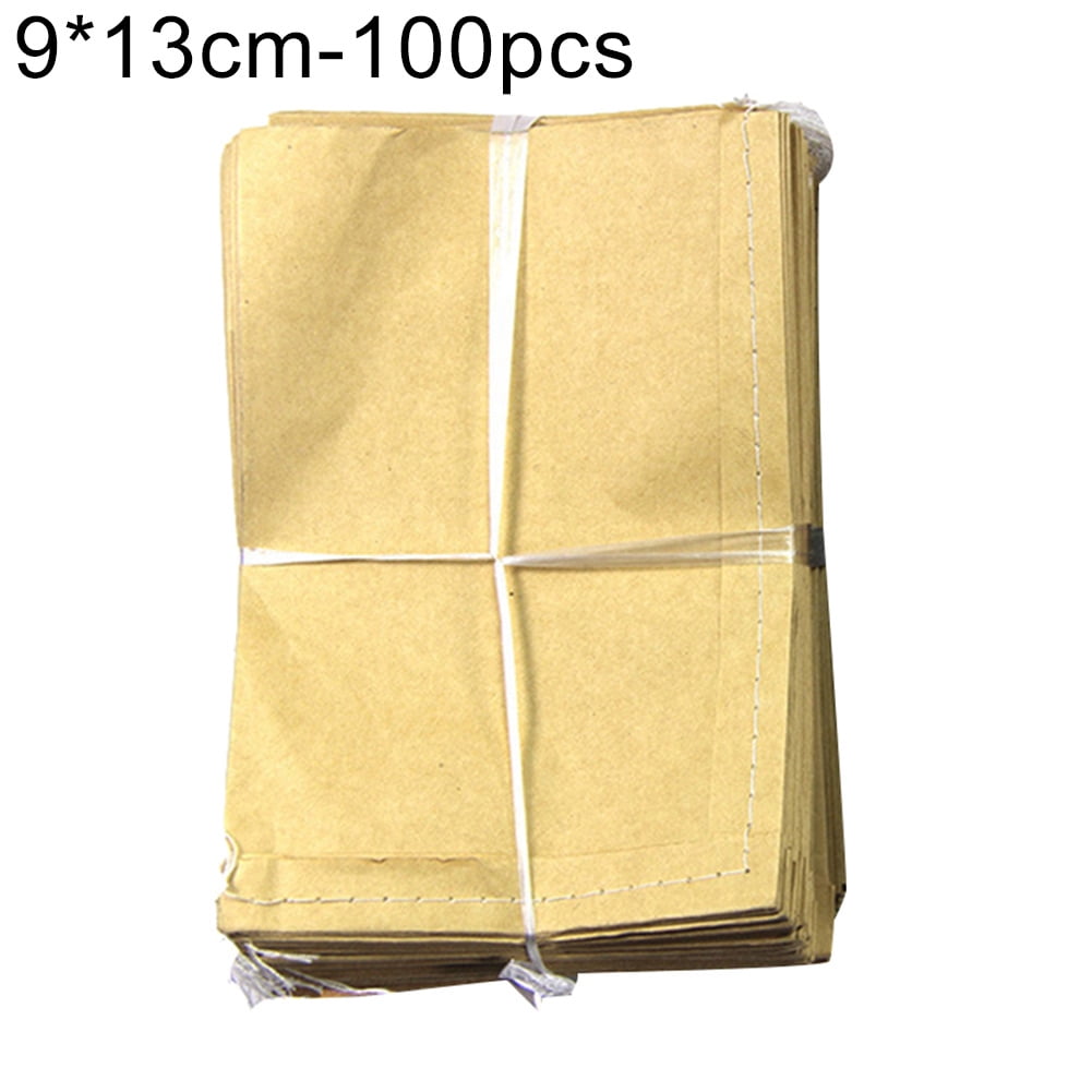 Sijiali 100Pcs Storage Kraft Paper Bags Pot Farm Pollen Sack Food Tea ...