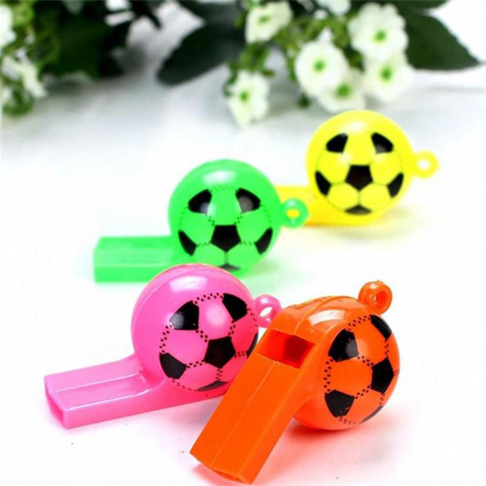 Sijiali 10Pcs Mini Kids Children Soccer Football Whistle Cheerleading ...