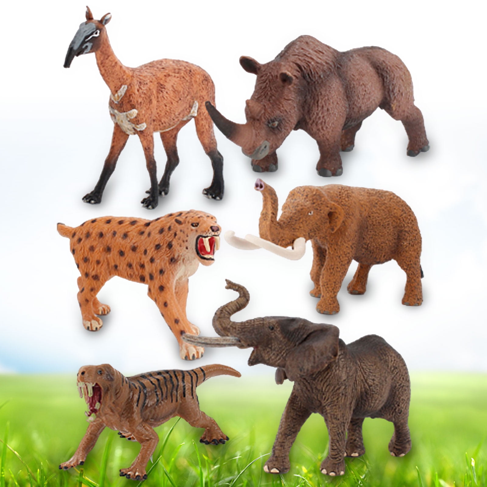 Sijiali Ancient Animal Simulation Mammoth Model Figure Kids Gift ...
