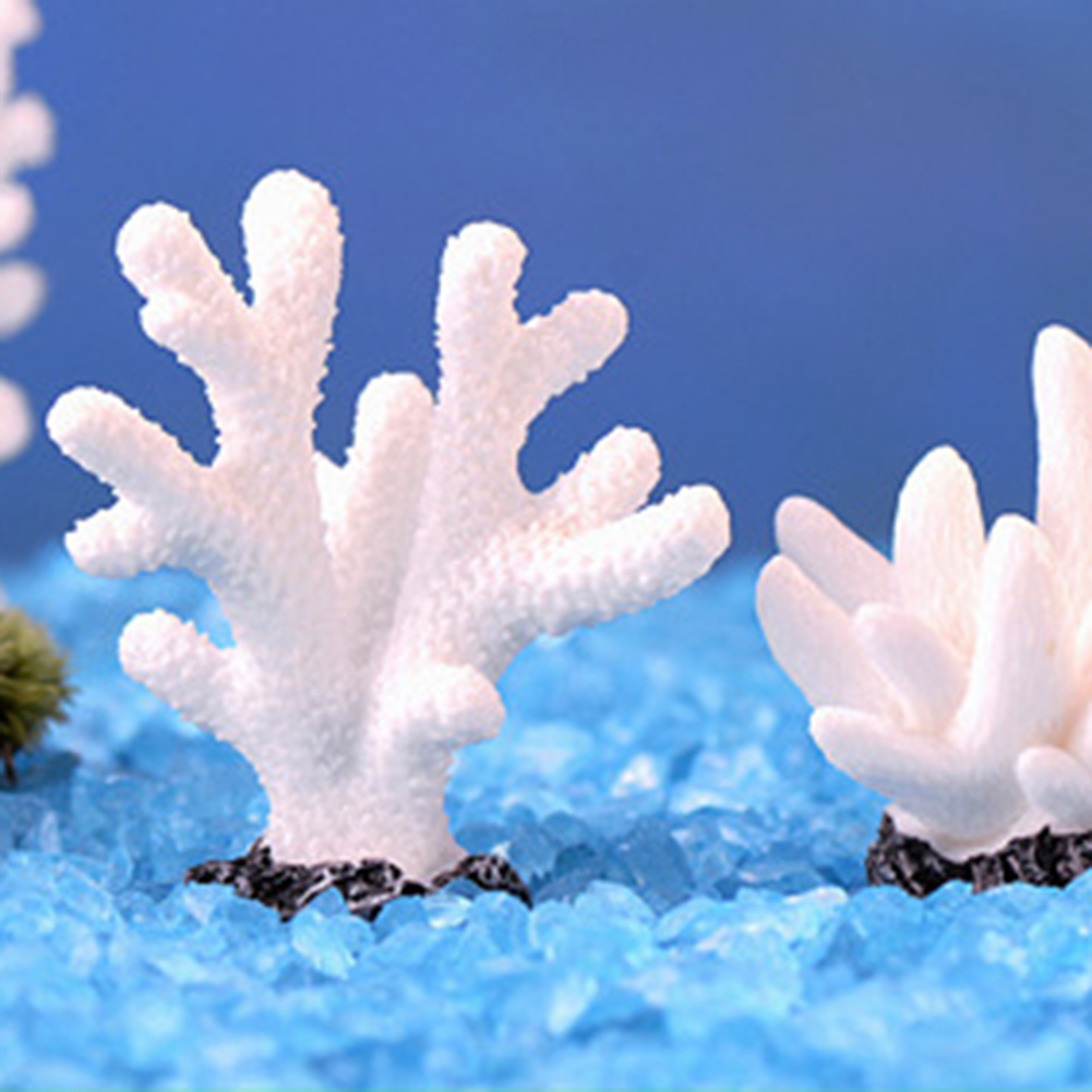 Sijiali Aquarium Artificial Resin Coral Fish Tank Non-toxic Landscape ...