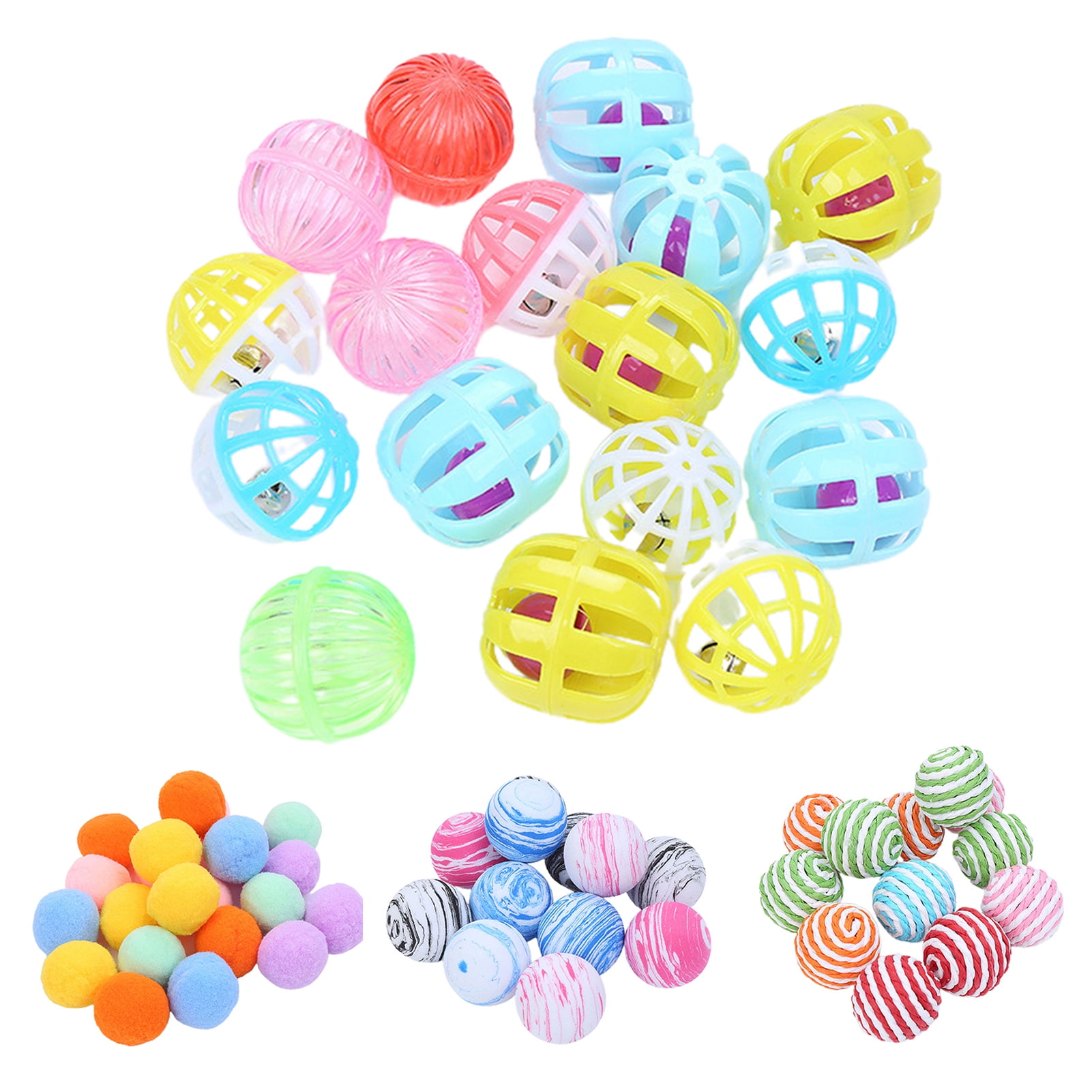 Sijiali Cat Puppy Plush Ball Doll Interactive Teething Toy Bite ...