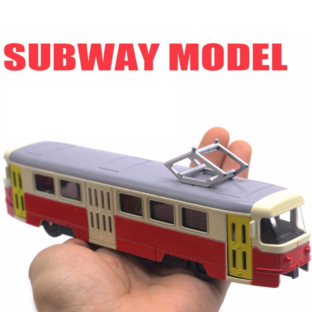 Sijiali Classic Train Tram Diecast Pull Back Model with LED Music ...