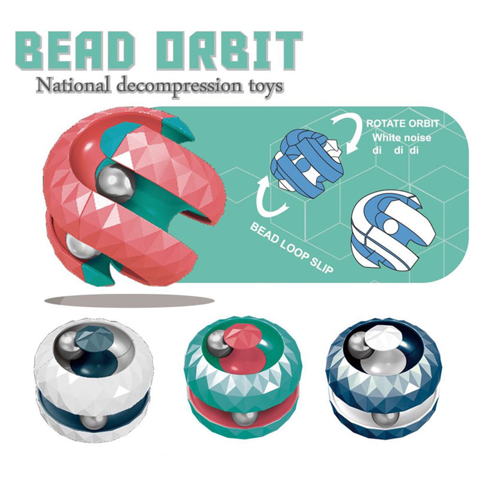 Sijiali Fidget Spinner Stress-relieving Early Education Compact Novelty ...