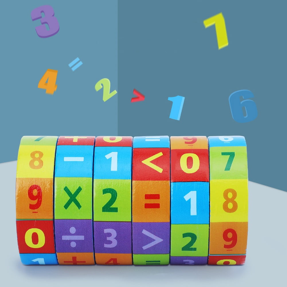 Sijiali Kid Addition Division Arithmetic Cylinder Puzzle Cube Teaching ...