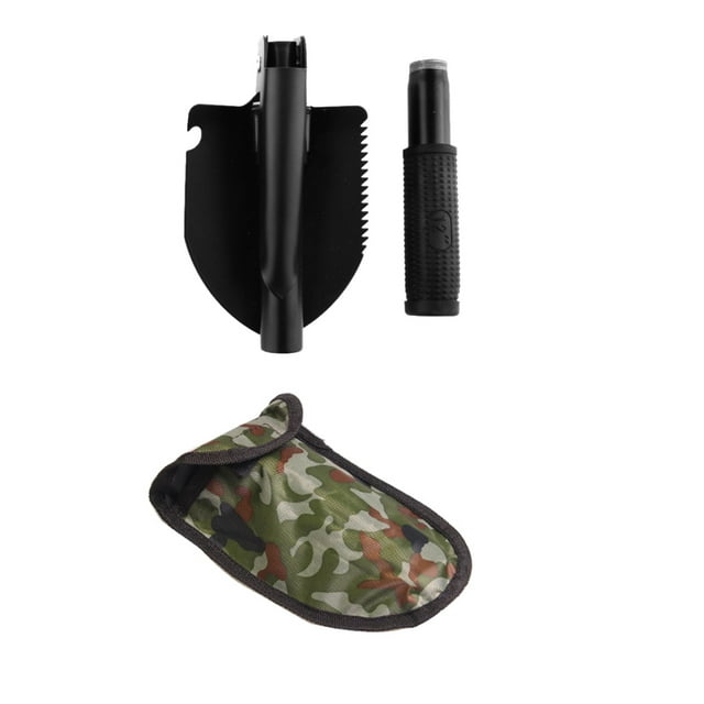 Sijiali Military Folding Shovel Survival Spade Camping Outdoor Multifunctional Tool - Walmart.com