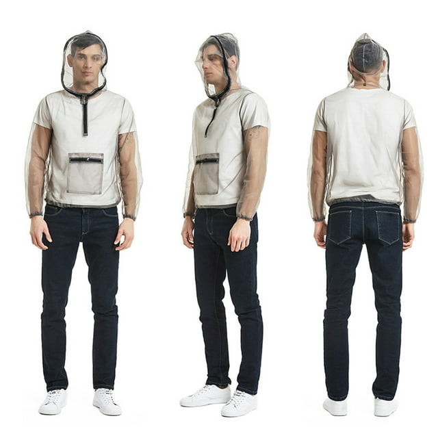 Sijiali Mosquito Suit Double Zipper Design Super Cool Soft Mesh Insect ...