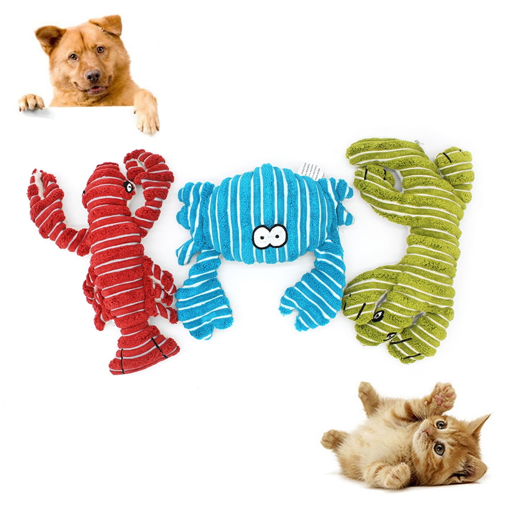 Sijiali Pet Dog Cats Puppy Cute Lobster Crab Lizard Shape Doll Soft ...