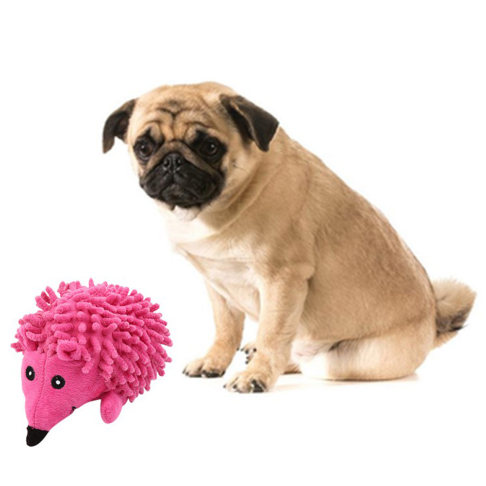 Sijiali Pet Dog Funny Hedgehog Shape Vocal Plush Chew Molar Bite Toy ...