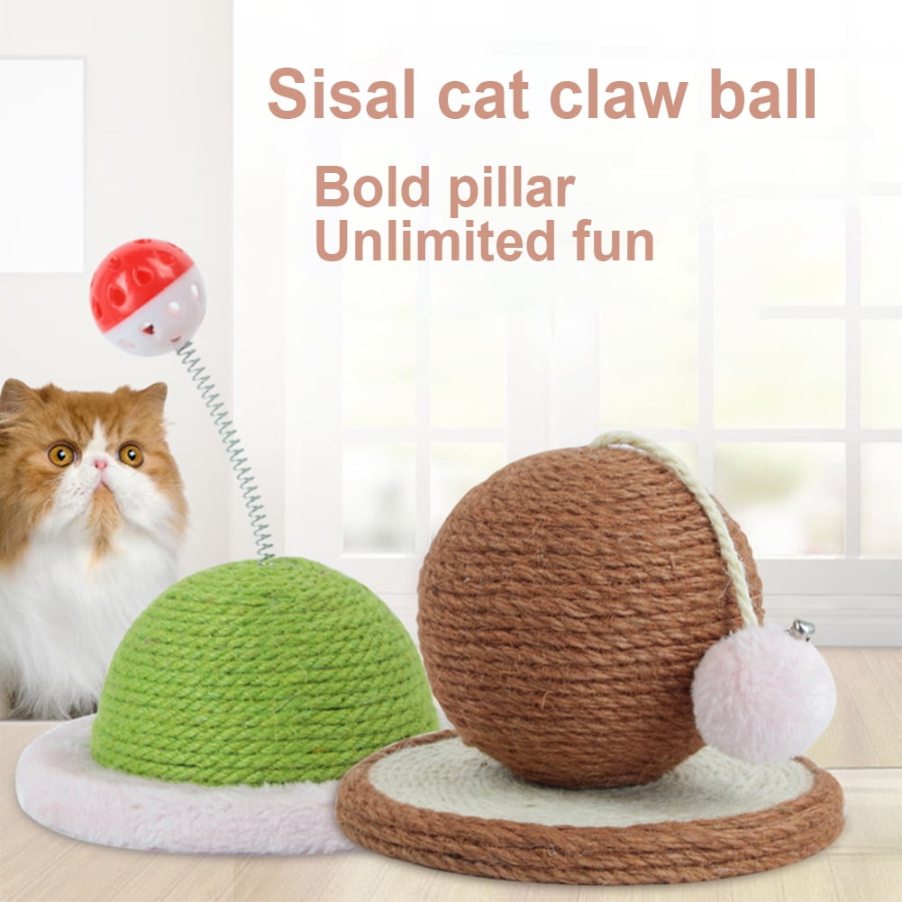 Sijiali Pet Kitten Sisal Rope Weave Ball Wear-resistant Cat Scratching ...