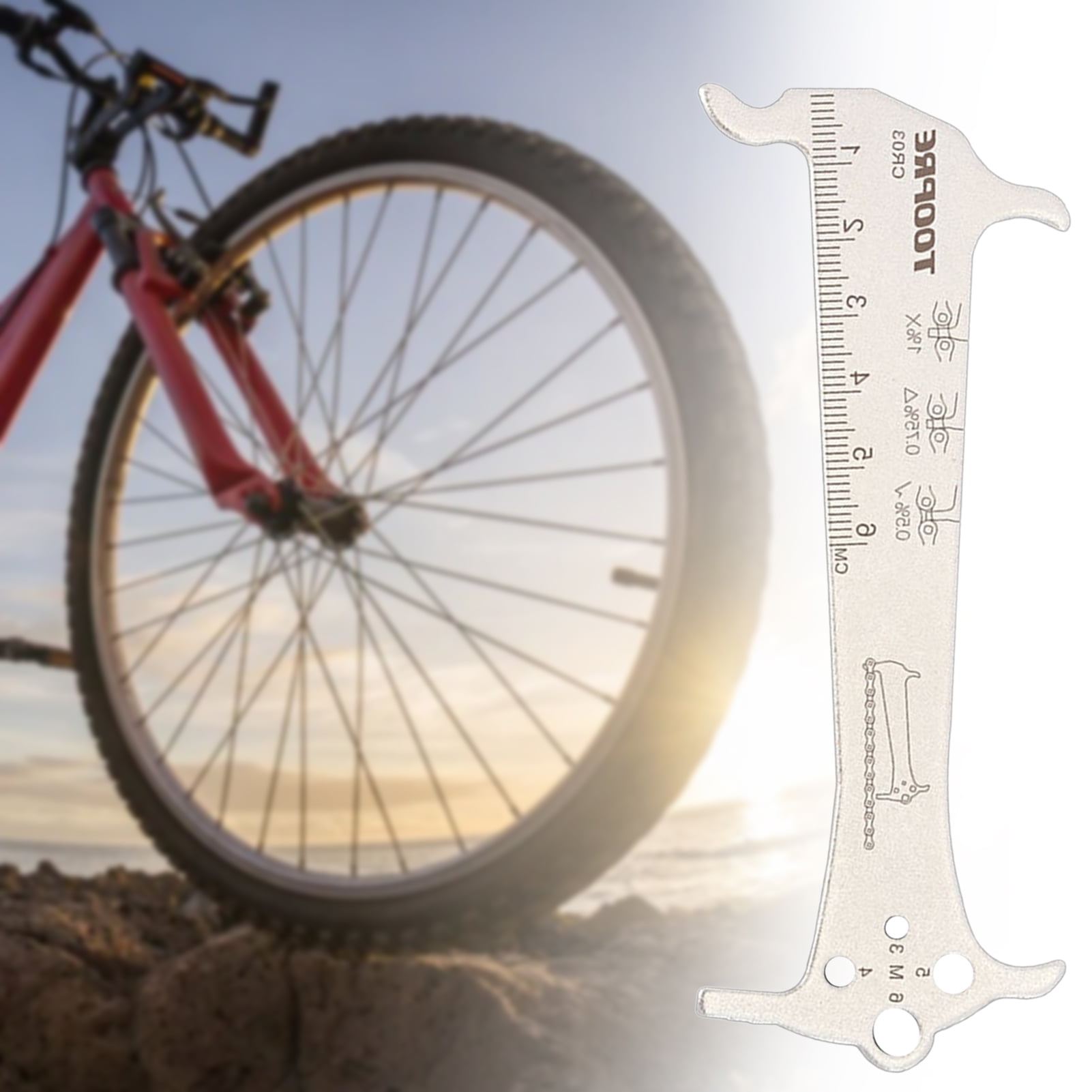 Sijiali TOOPRE Three-in-one Bicycle Chain Wear Indicator Measurement ...