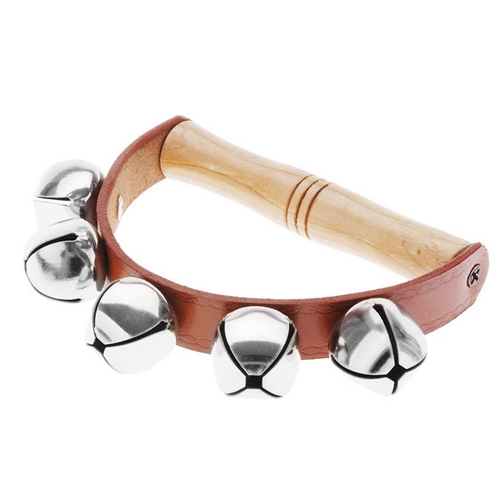 Sijiali Toddler Baby 5 Bell Hand Shaking Jingle Tambourine Early ...
