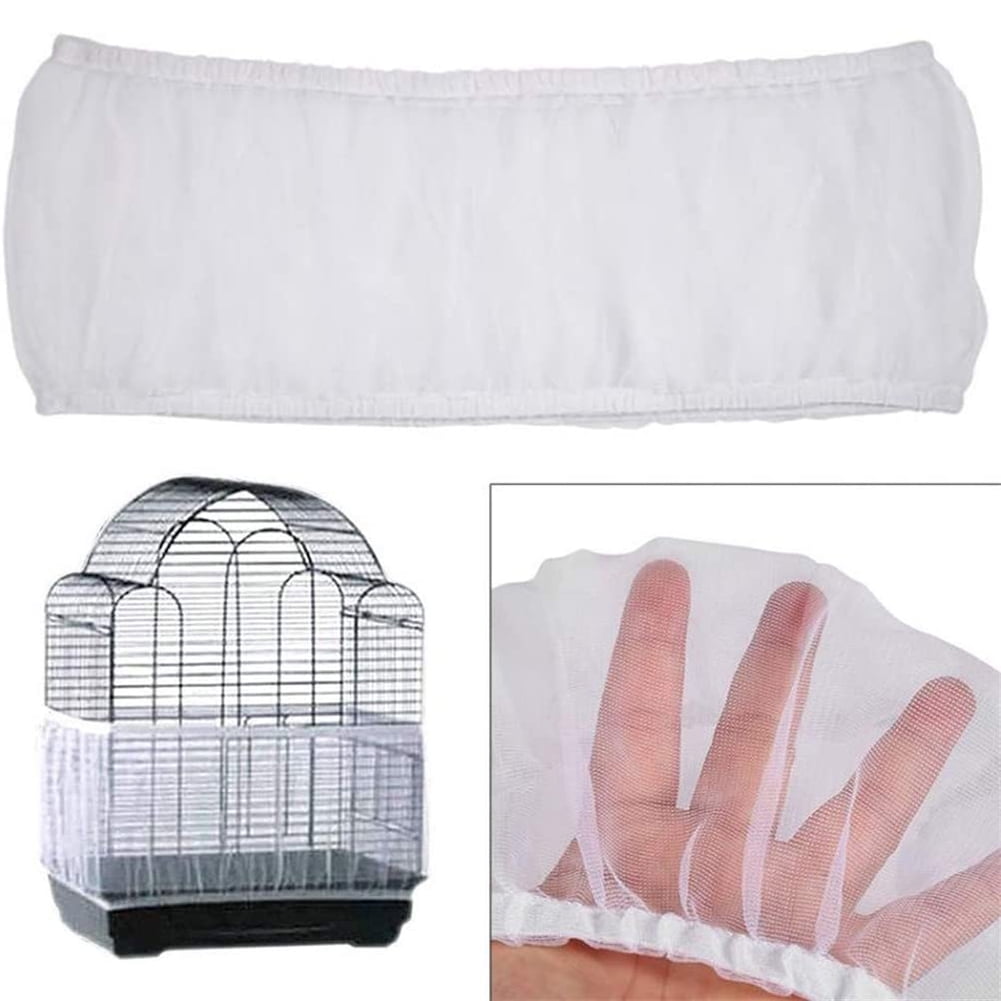 Sijiali Universal Stretchy Sheer Food Catcher Guard Parrot Bird Cage ...