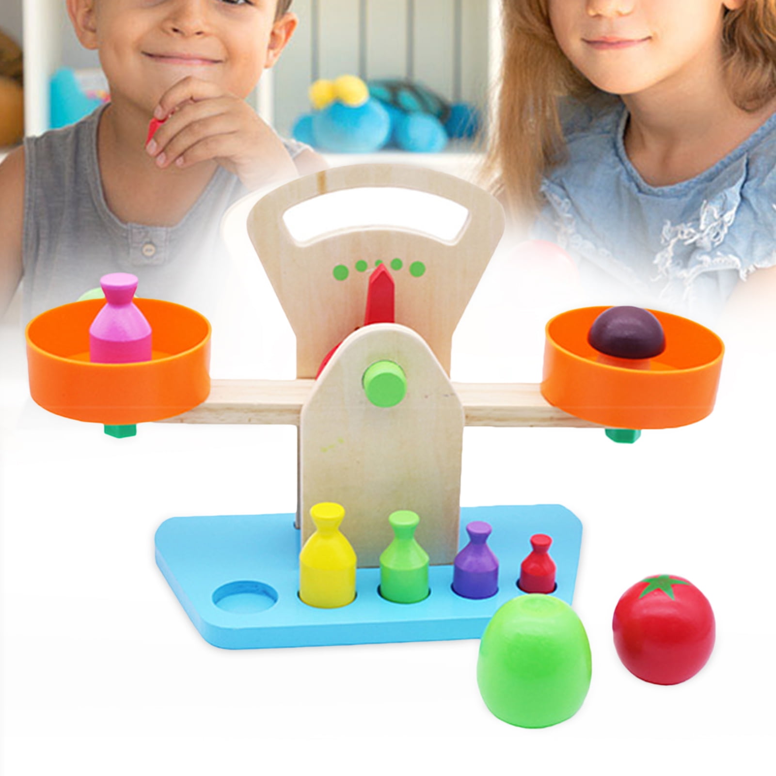 Sijiali Wooden Educational Toy Children Math Learning Balance Add ...