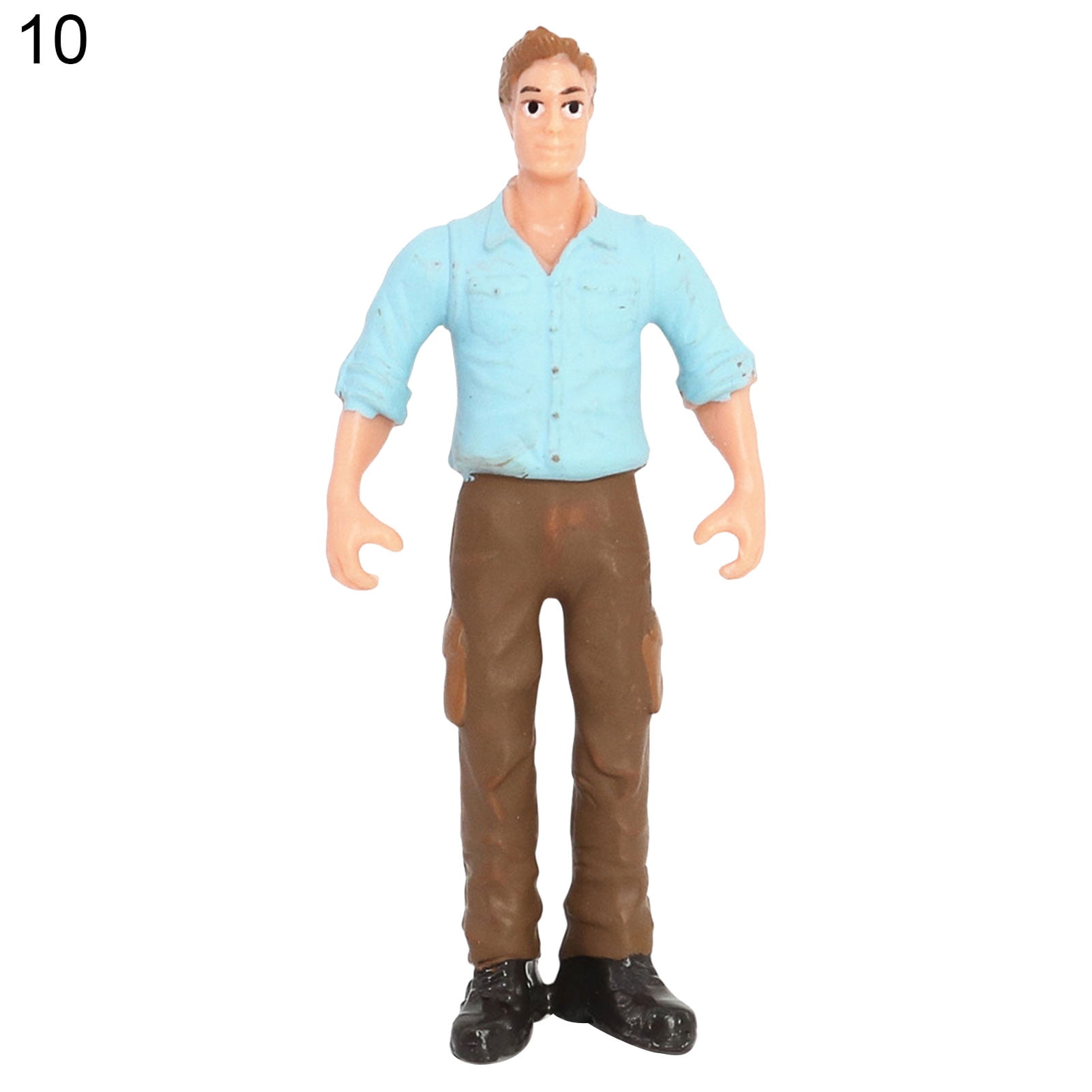 Sijiali Worker Farmer Action Figure PVC Model Simulation Figurine Mold ...