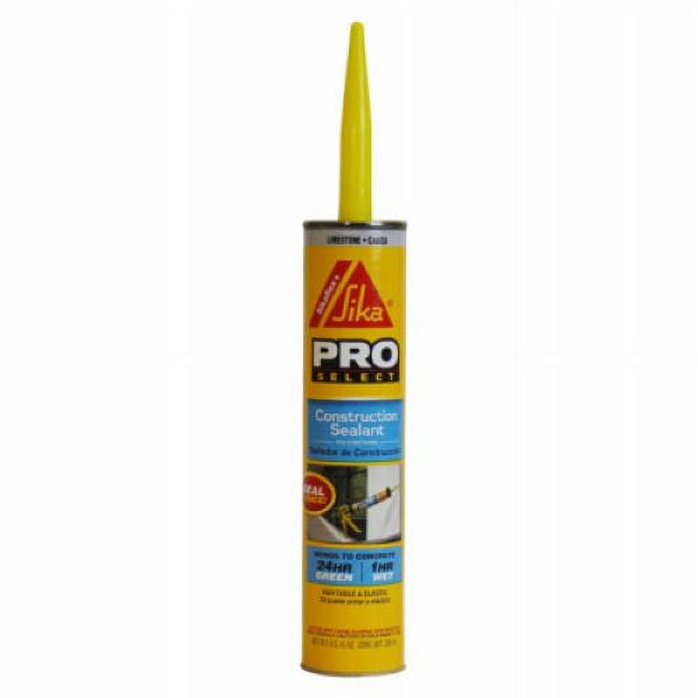 Sika 515308 Pro Select 10.1 oz Tube of Limestone Construction Sealant ...