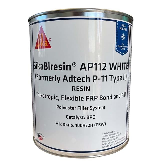 Sika 606128 Biresin AP112 Gallon BPO Hardener Resin for Boat, White ...