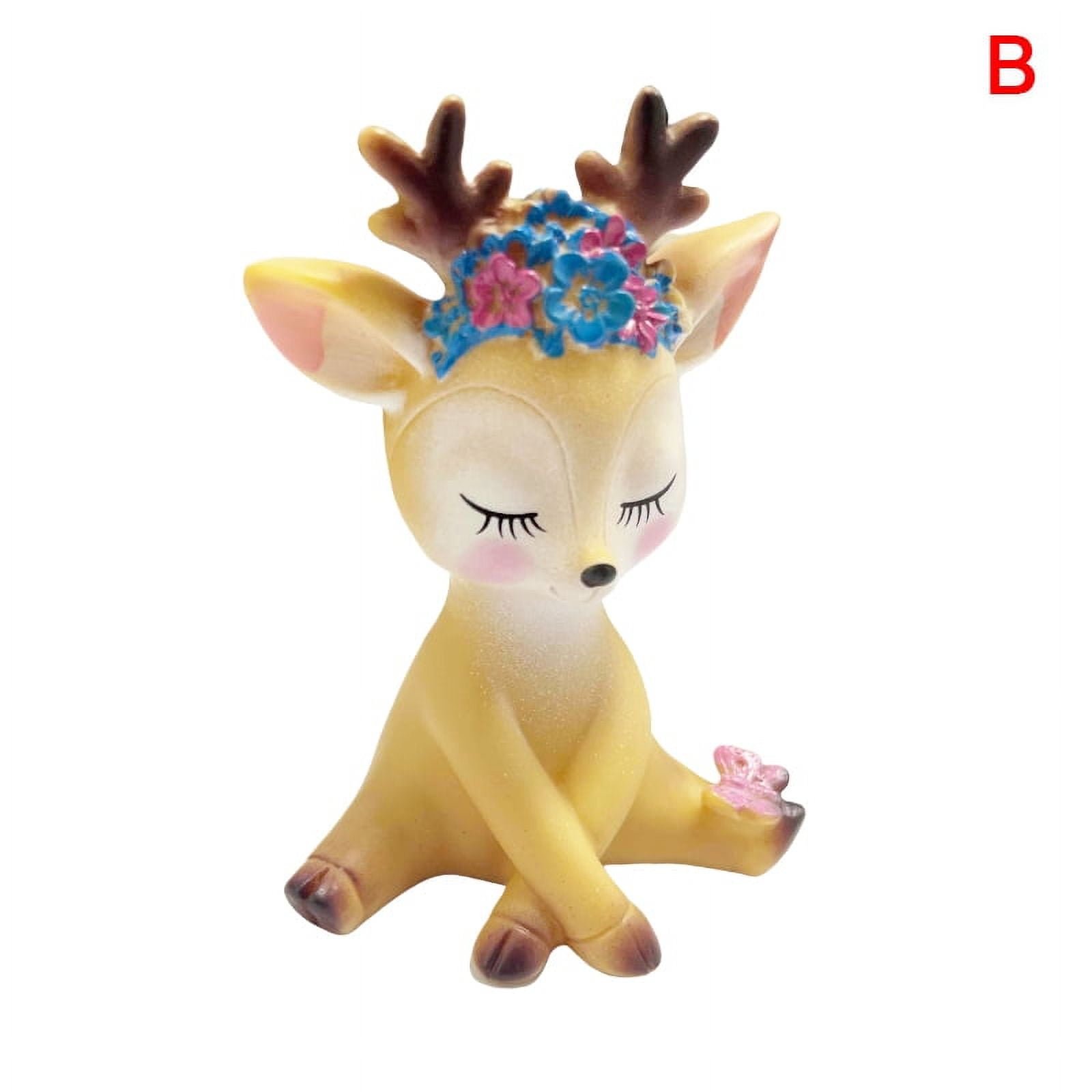 Sika Deer Baking Cake Topper Decoration Miniatures Fairy Garden ...