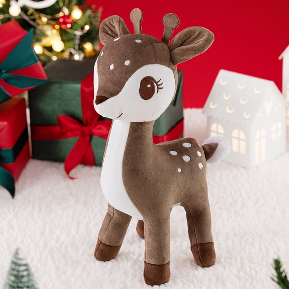 Sika Deer Stuffed Animal Toys Plush Christmas Deer Christmaas ...
