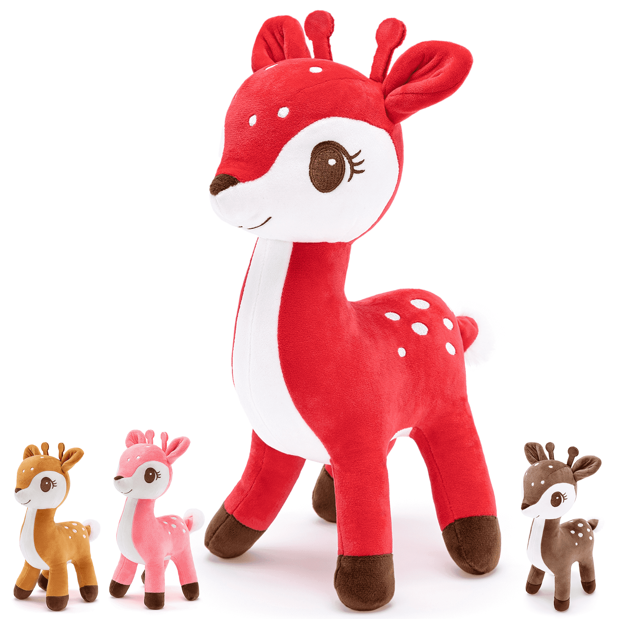Sika Deer Stuffed Animal Toys Plush Christmas Deer Christmas Decoration ...