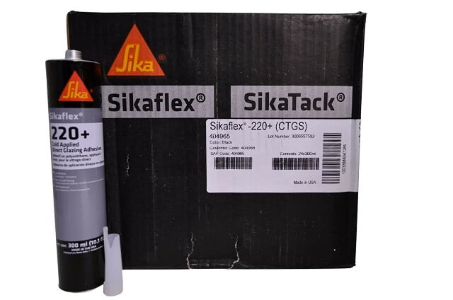 SikaFlex 220+ Fast Curing Automotive Windshield Urethane Adhesive Case ...