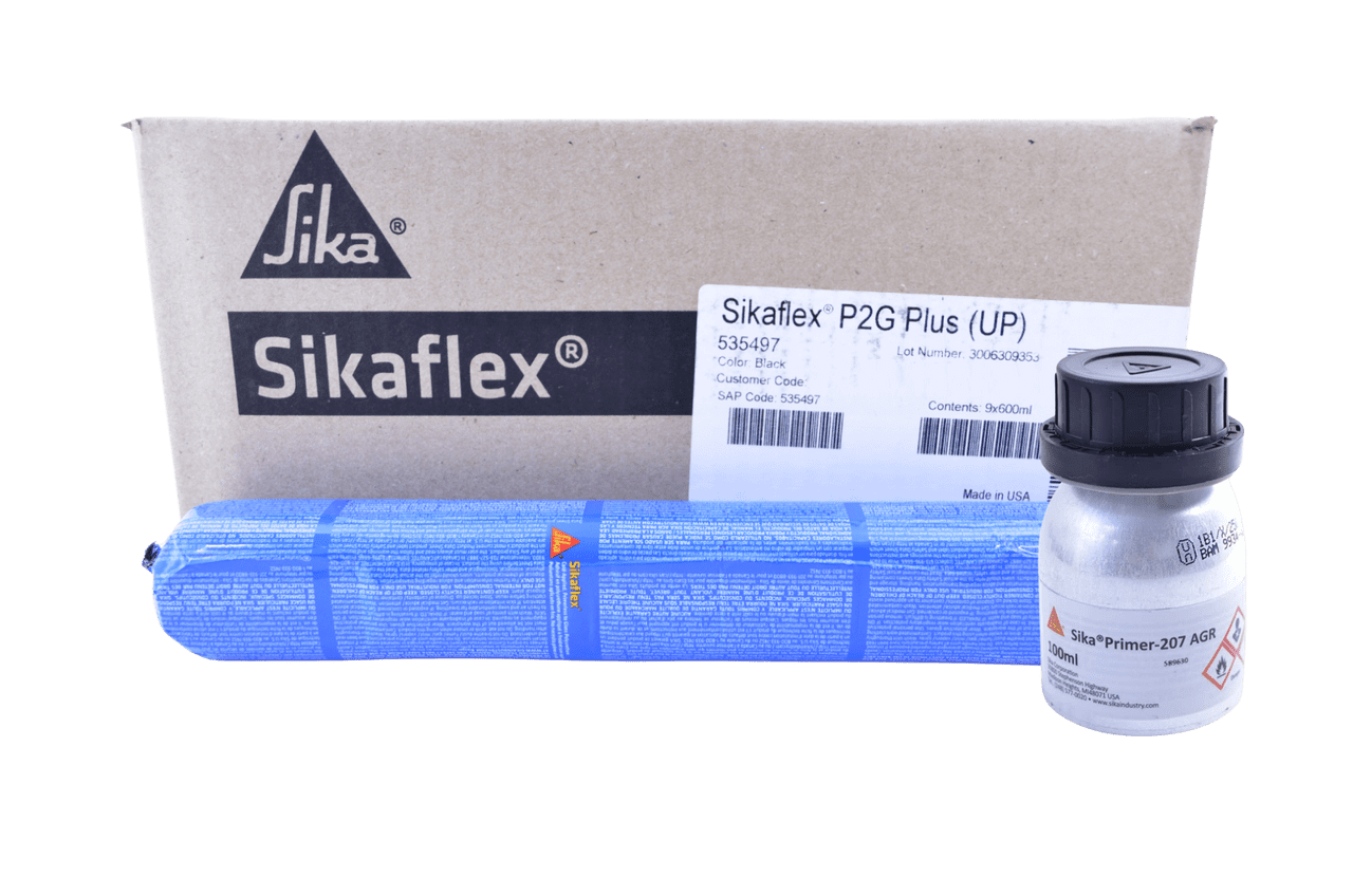 SikaFlex P2G+ Auto Glass Urethane, Adhesive Sealant 9 (600ml) Sausages ...
