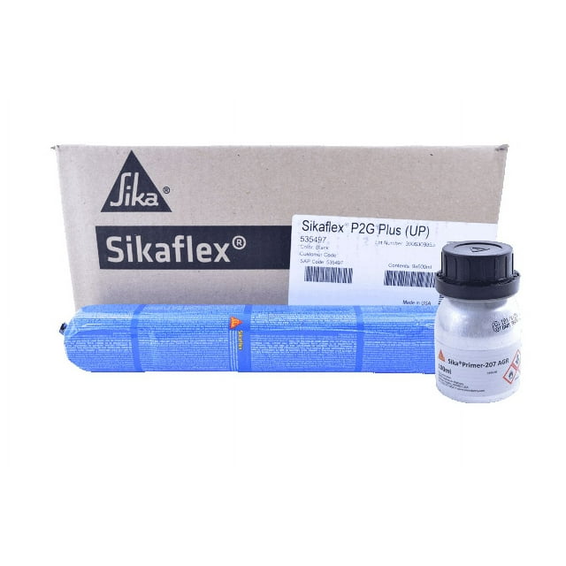 SikaFlex P2G+ Polyurethane Auto Glass Adhesive Sealant Kit, 9 Sausages with 207 Primer - Walmart.com