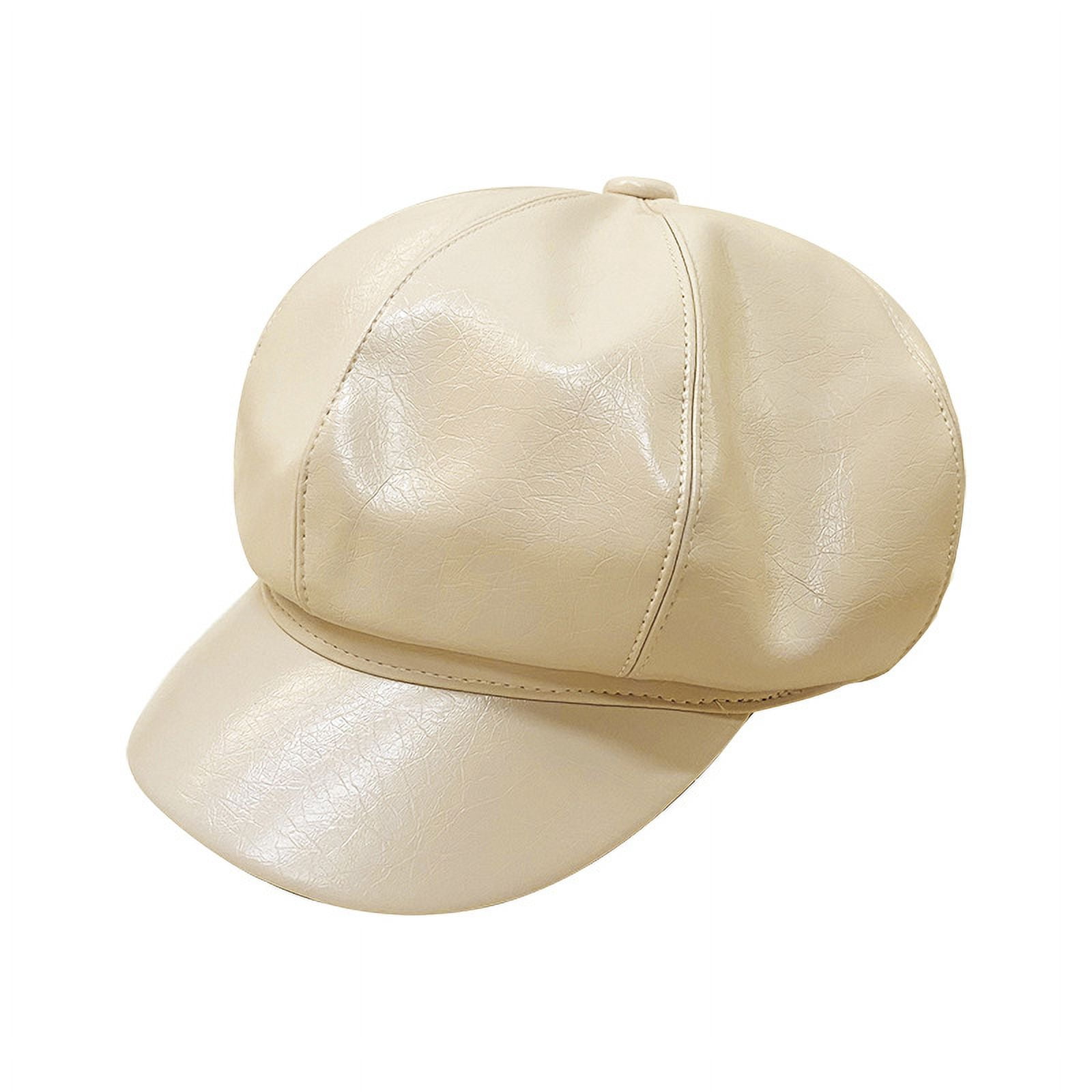SikaFu Autumn And Winter Show Face Small Leather Hat Versatile Duck ...