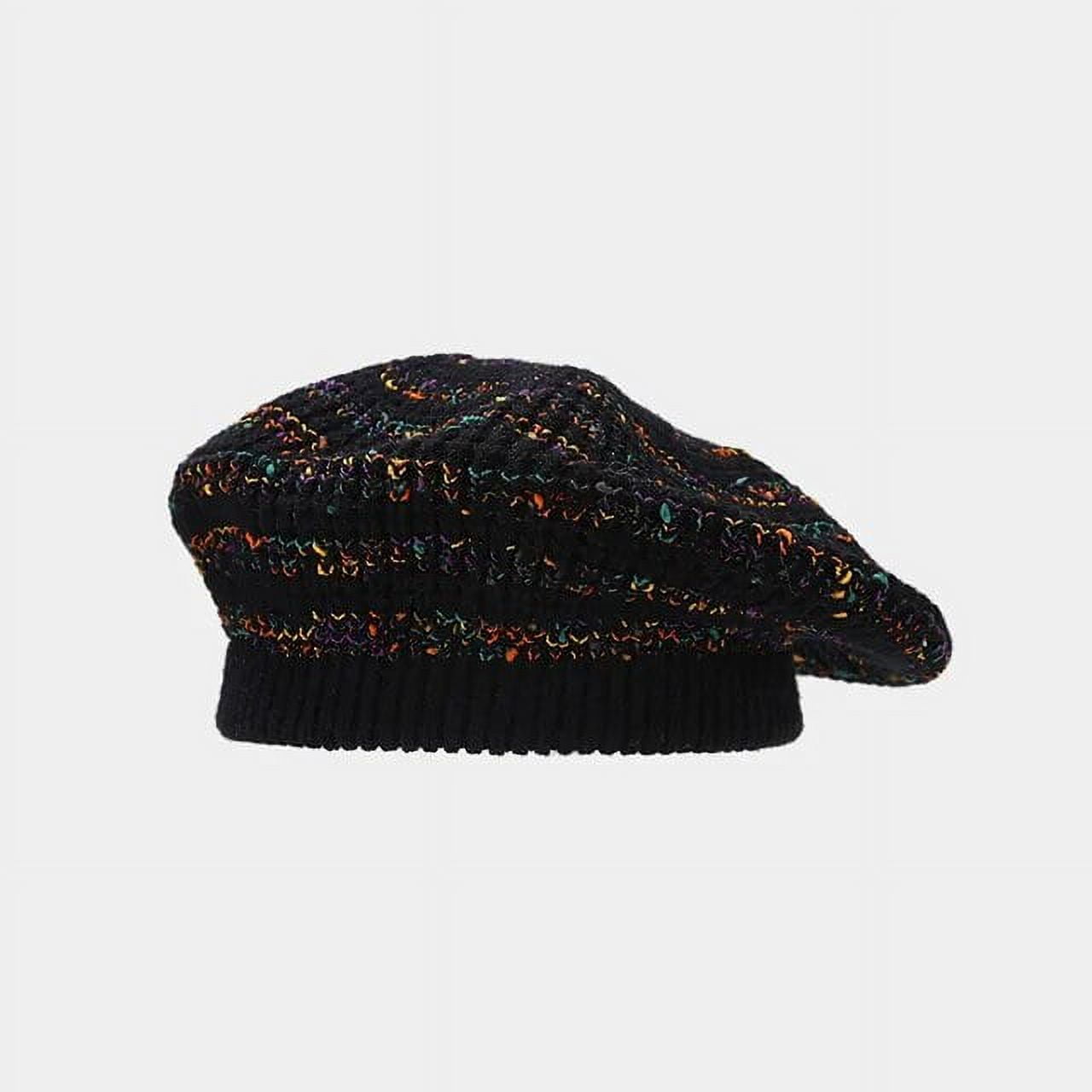 SikaFu Autumn and Winter Acrylic Knit Cap Beret Painter Hat Octagonal ...
