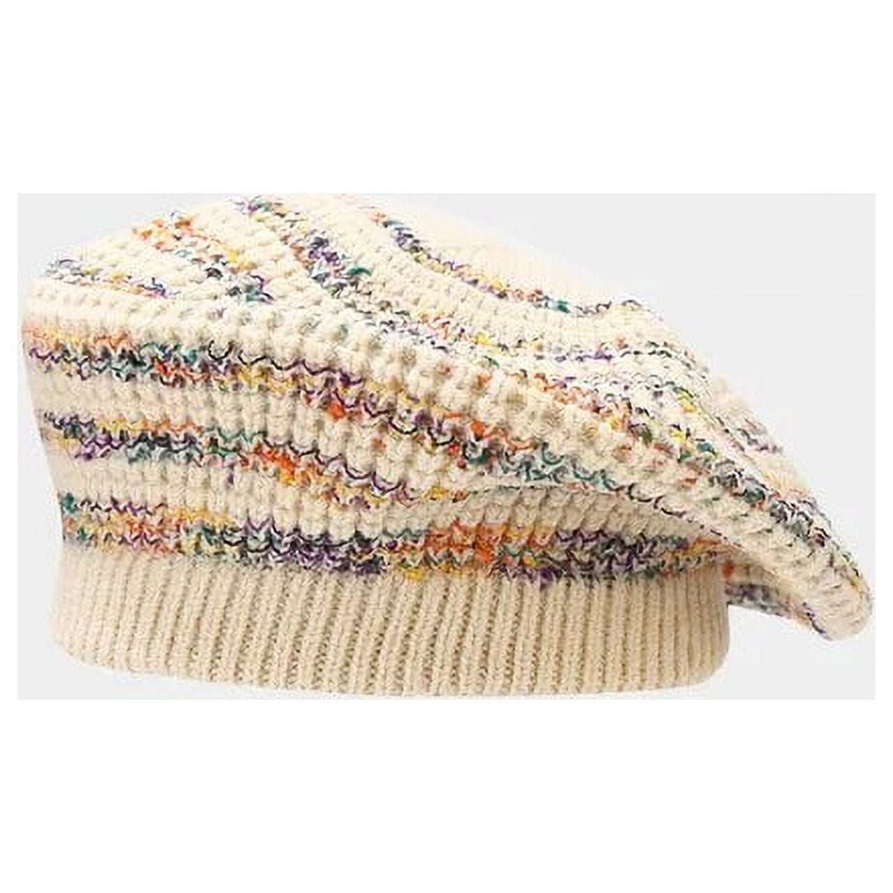 SikaFu Autumn and Winter Acrylic Knit Cap Beret Painter Hat Octagonal ...