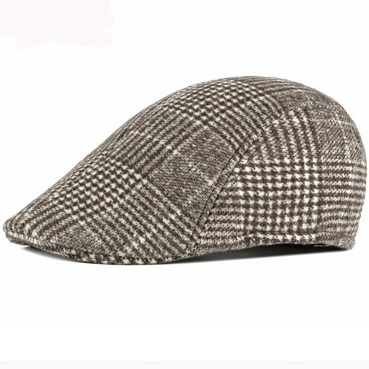 SikaFu Beret Cap Autumn Winter Hat Caps for Men Vintage Plaid Ivy ...